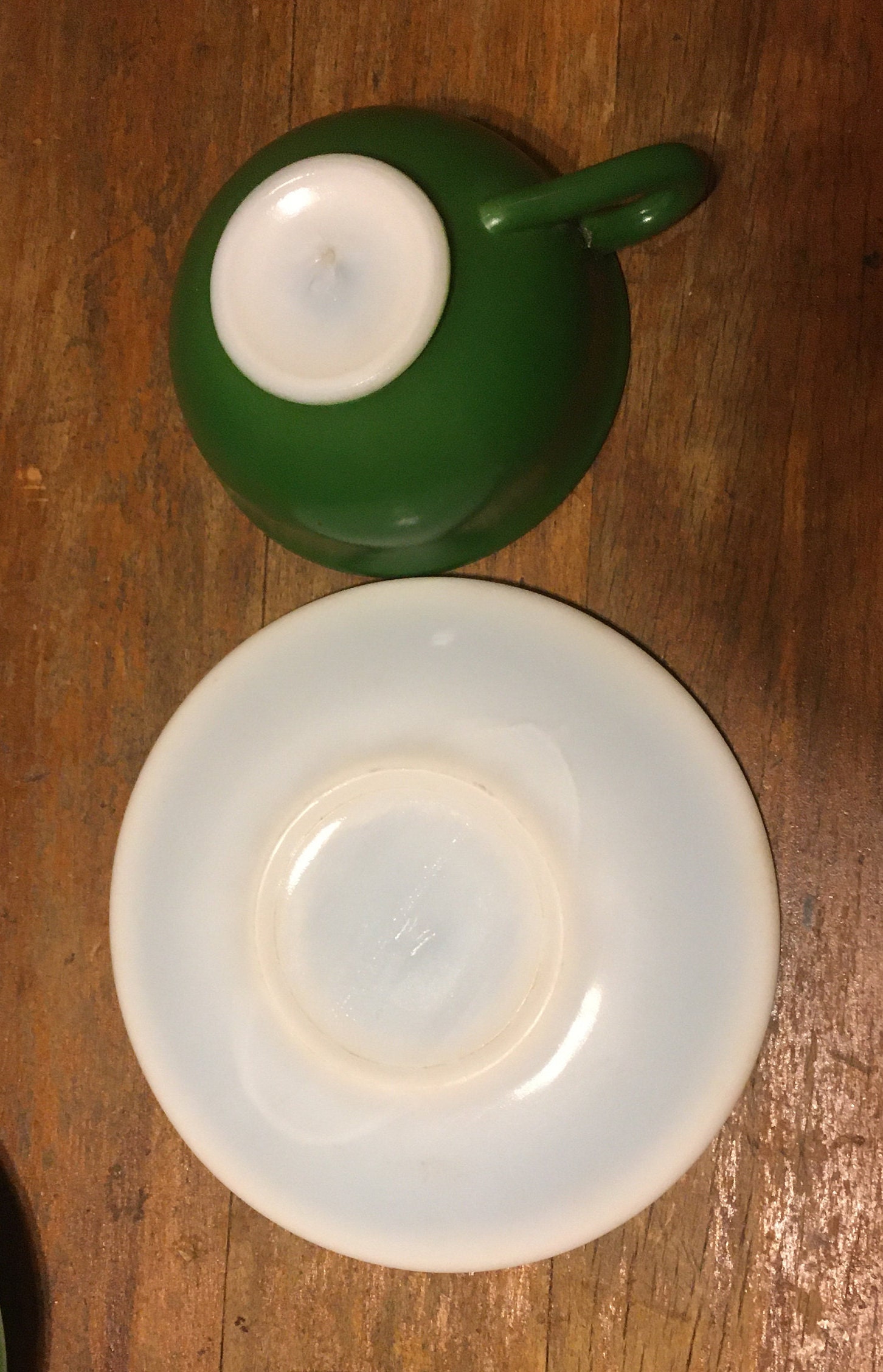 Hazel Atlas Green Dinnerware 10 Pieces - Etsy