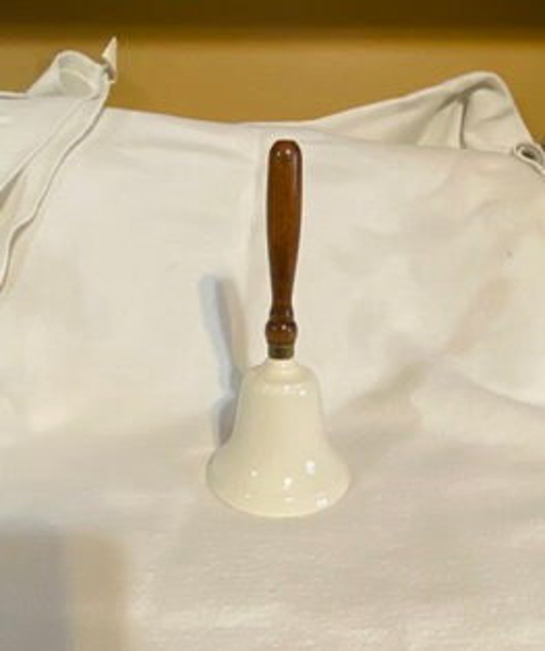 Glass Bell With Wooden Handle and Clapper - Etsy