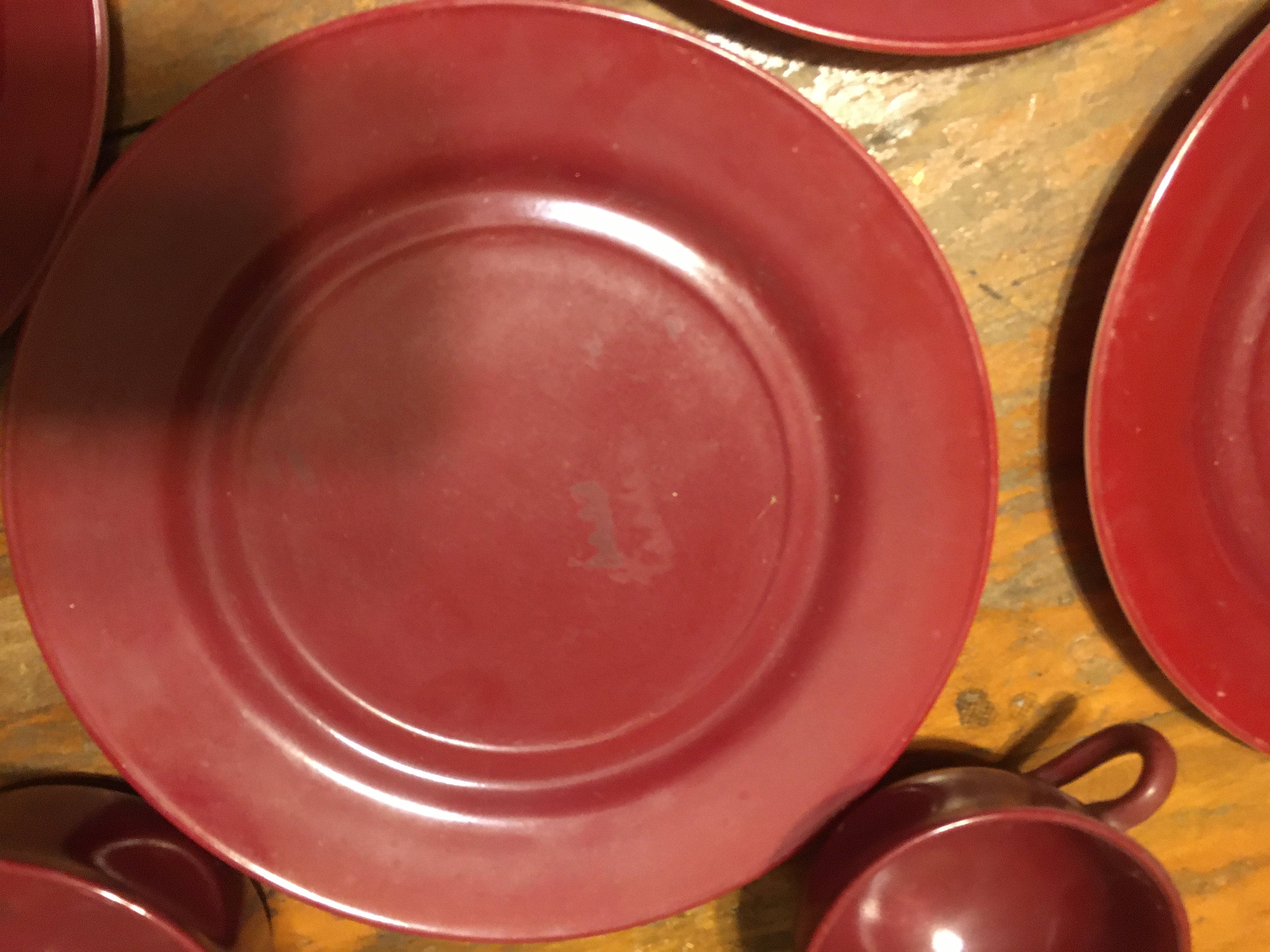 Hazel Atlas Red Dinnerware 10 Pieces - Etsy UK