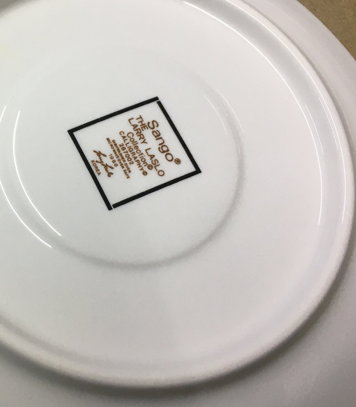 Set of 6 -1986 Sango the Larry Laslo Collection Calligraphy 267002 ...