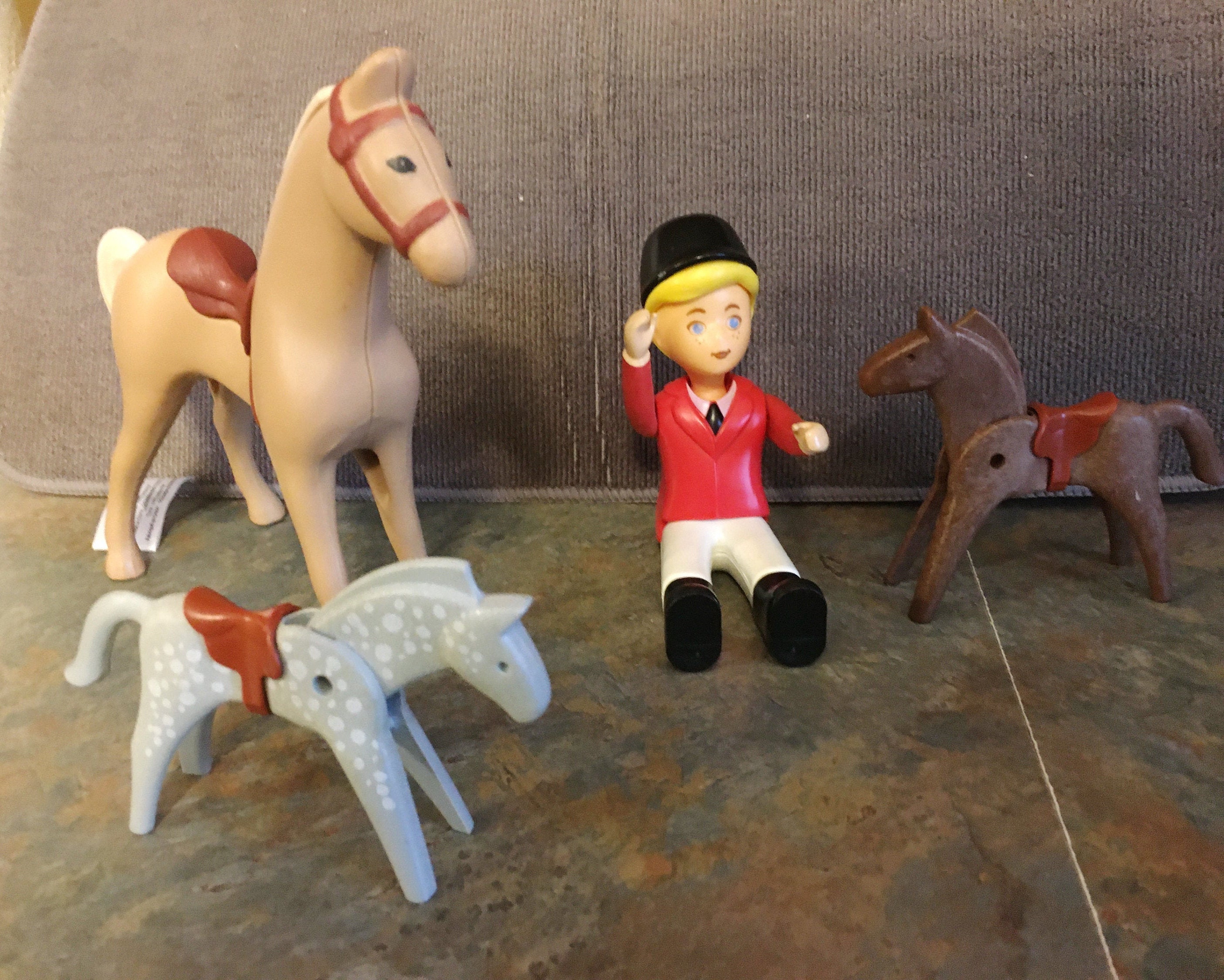 Two 1974 Geobra Horses, Larger Horse and Rider - Etsy