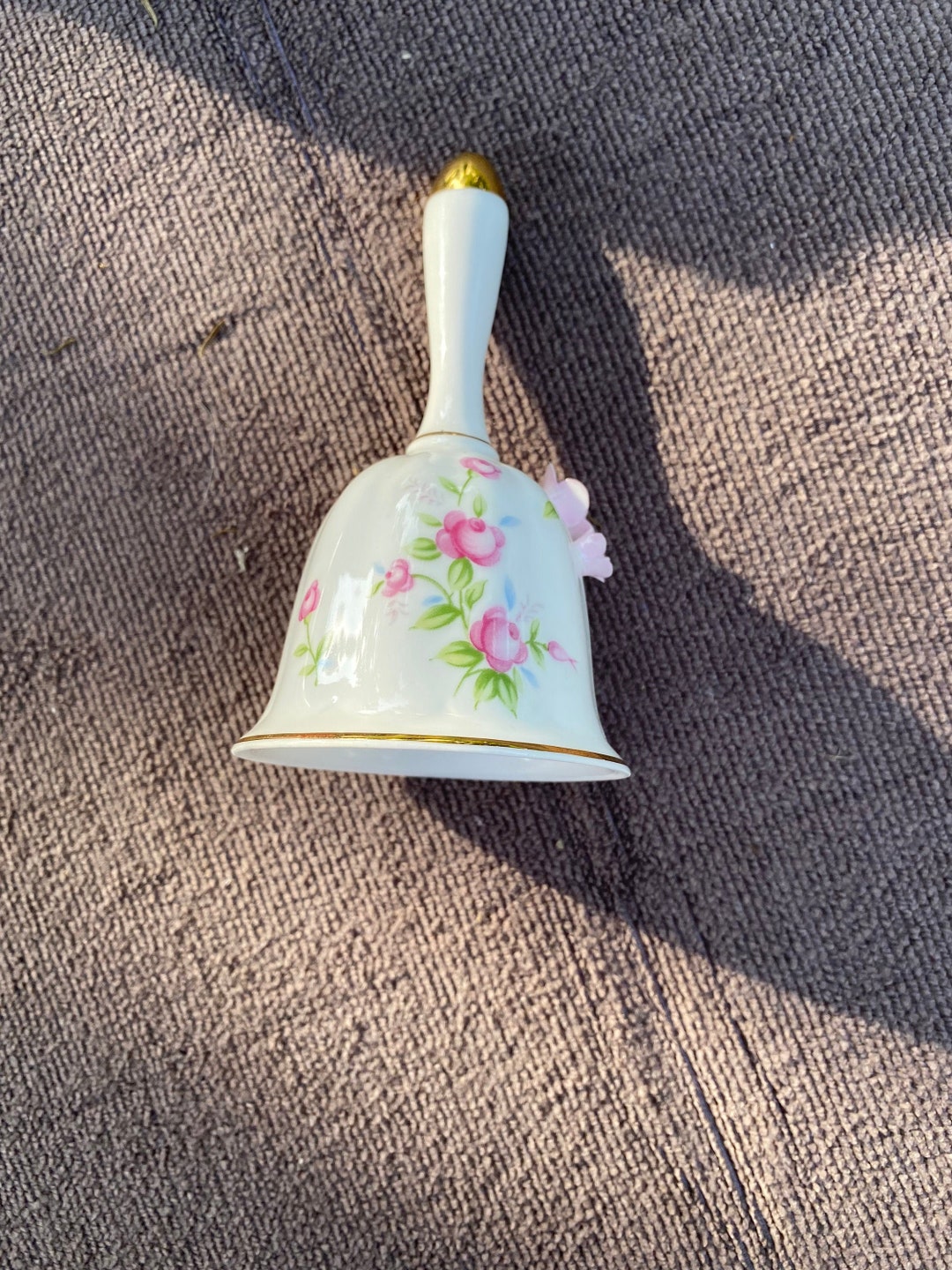 Pink Rose Towle Fine Bone China Bell With 3D Pink Rose - Etsy