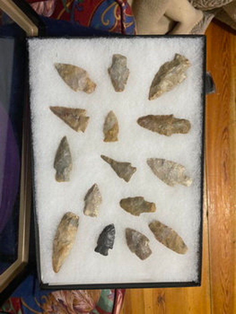 Arrowheads, Native American Artifacts Case of 15 - Etsy