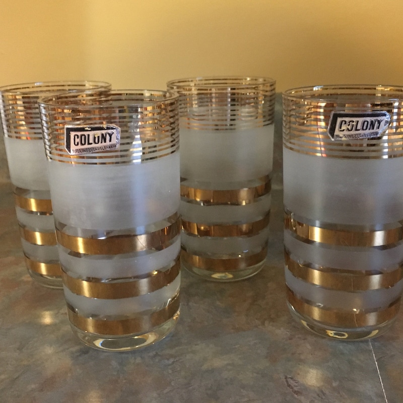 Striped Glasses - Etsy