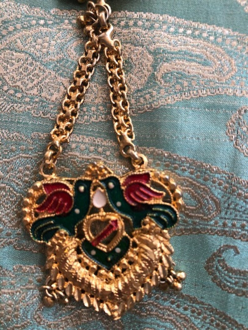 Key Carrier Indian Gold Peacock Saree - Etsy