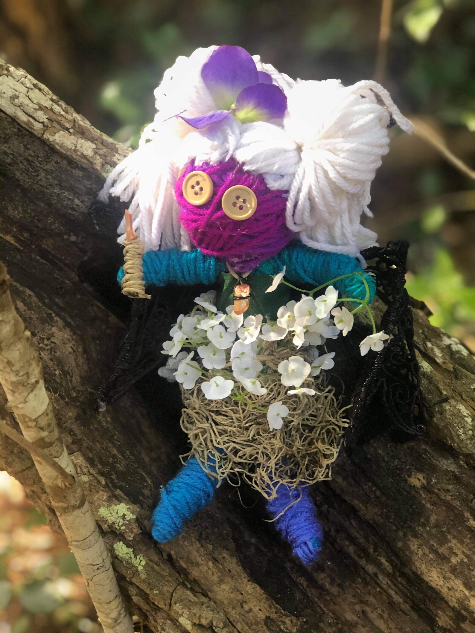 Small voodoo poppet witch dolls | Etsy