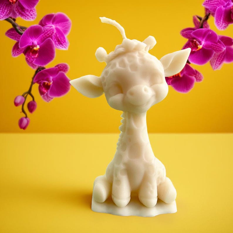 Giraffe Candle Favor – Safari Baby Shower Favor – Animal Candle ...