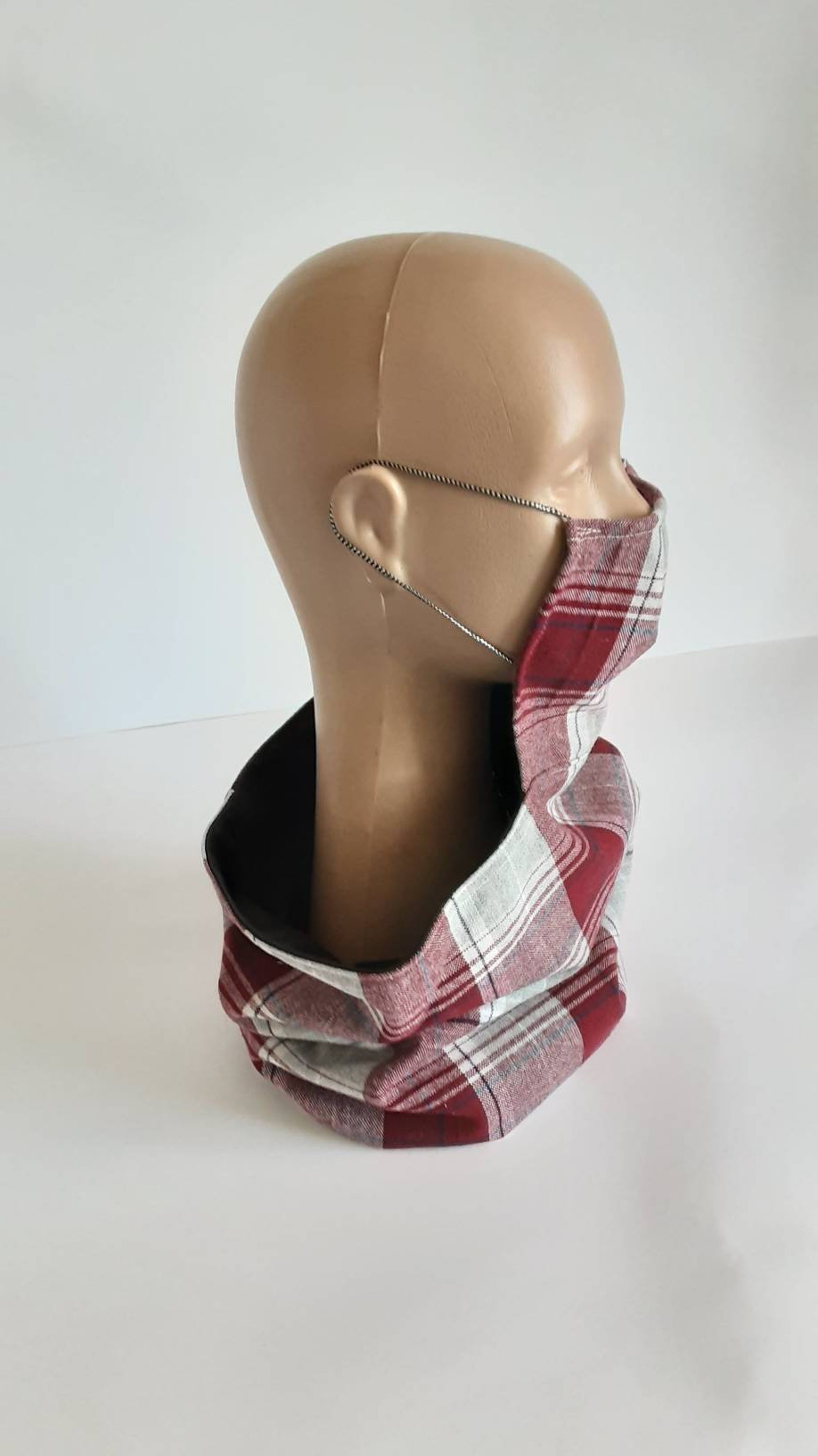Snood Male Double-sided With Protective Masks. Sewn, Stylish Clamp ...