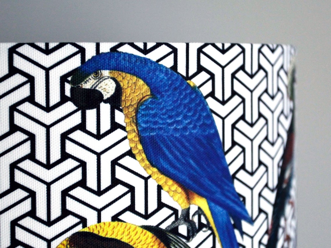 Jungle Parrot Lampshade Exotic Tropical Bird Lamp Shade Red | Etsy