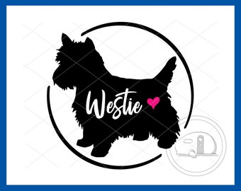 Westie silhouette | Etsy
