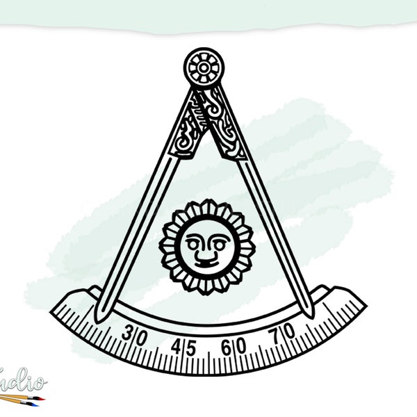 Past Master Freemasons Svg - Etsy