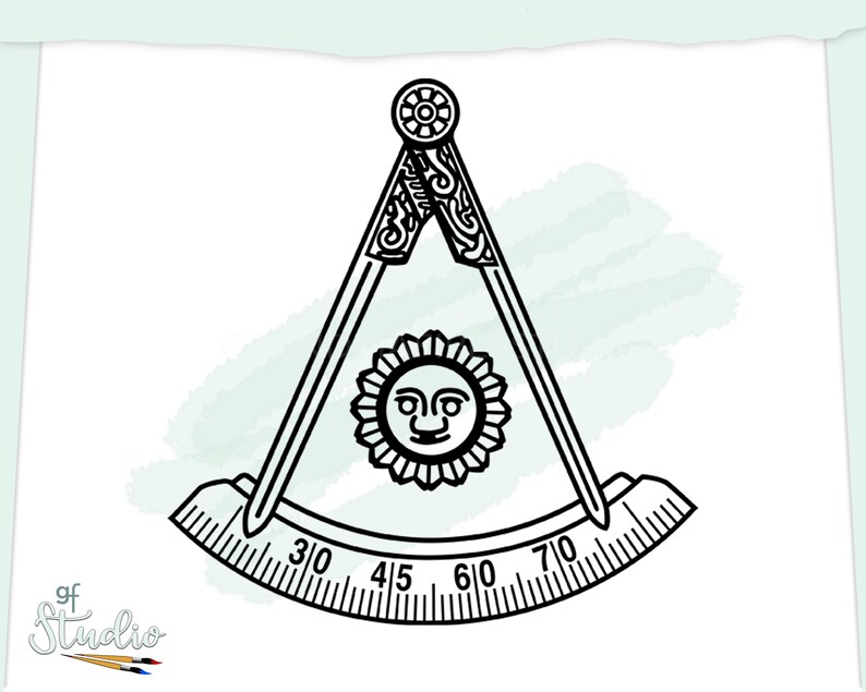 Masonic Symbol SVG Past Master Mason Design Masonic - Etsy