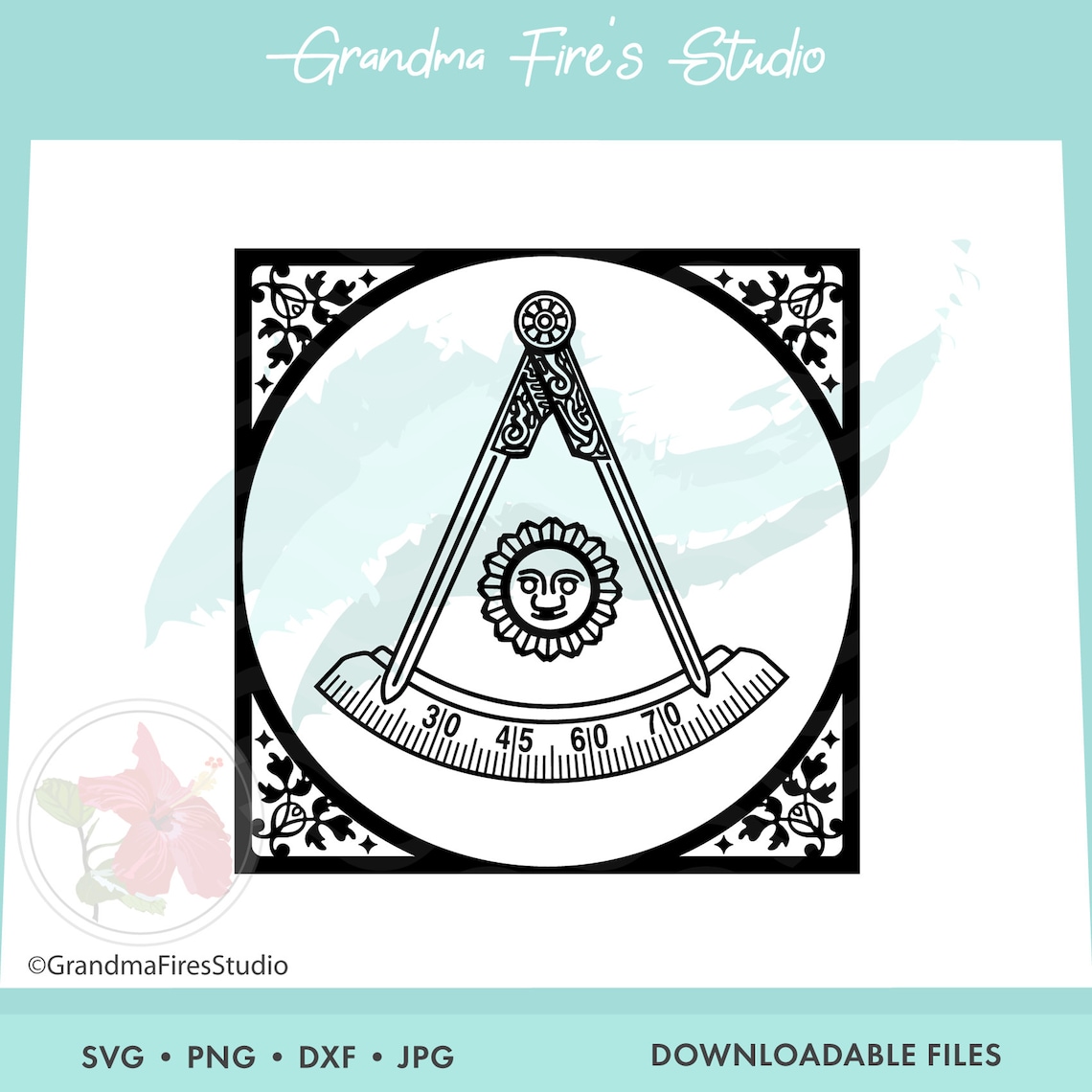 Masonic Symbol SVG Past Master Mason design Masonic | Etsy