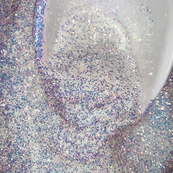 Iridescent White Glitter - Etsy