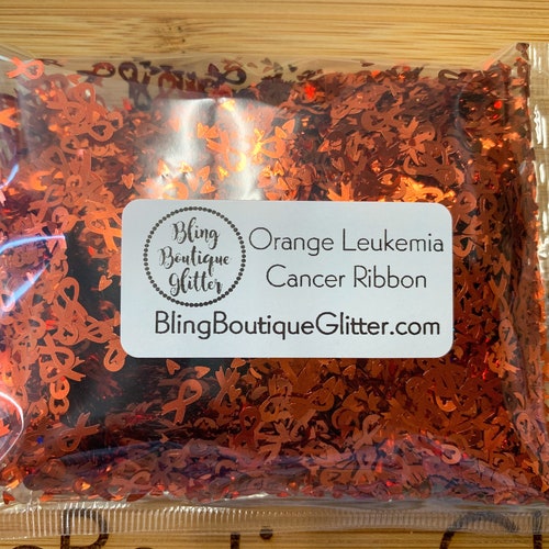 Orange Leukemia Ribbon Decal Leukemia Awareness Feather - Etsy