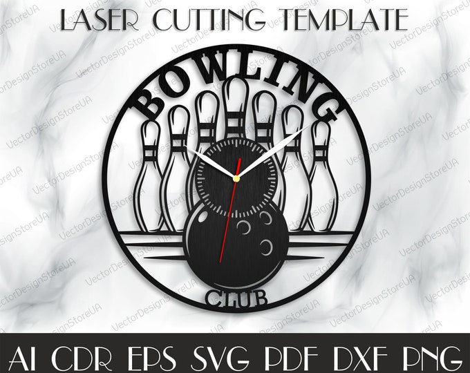 Bowling Pin Clock - Etsy