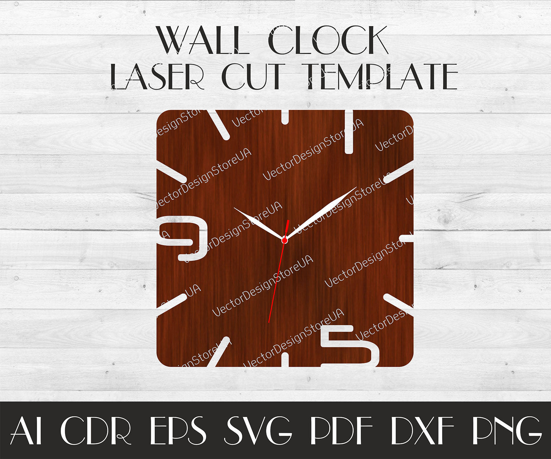 Laser Cut Clock Patternbirthday Giftlarge Clockwood Wall - Etsy