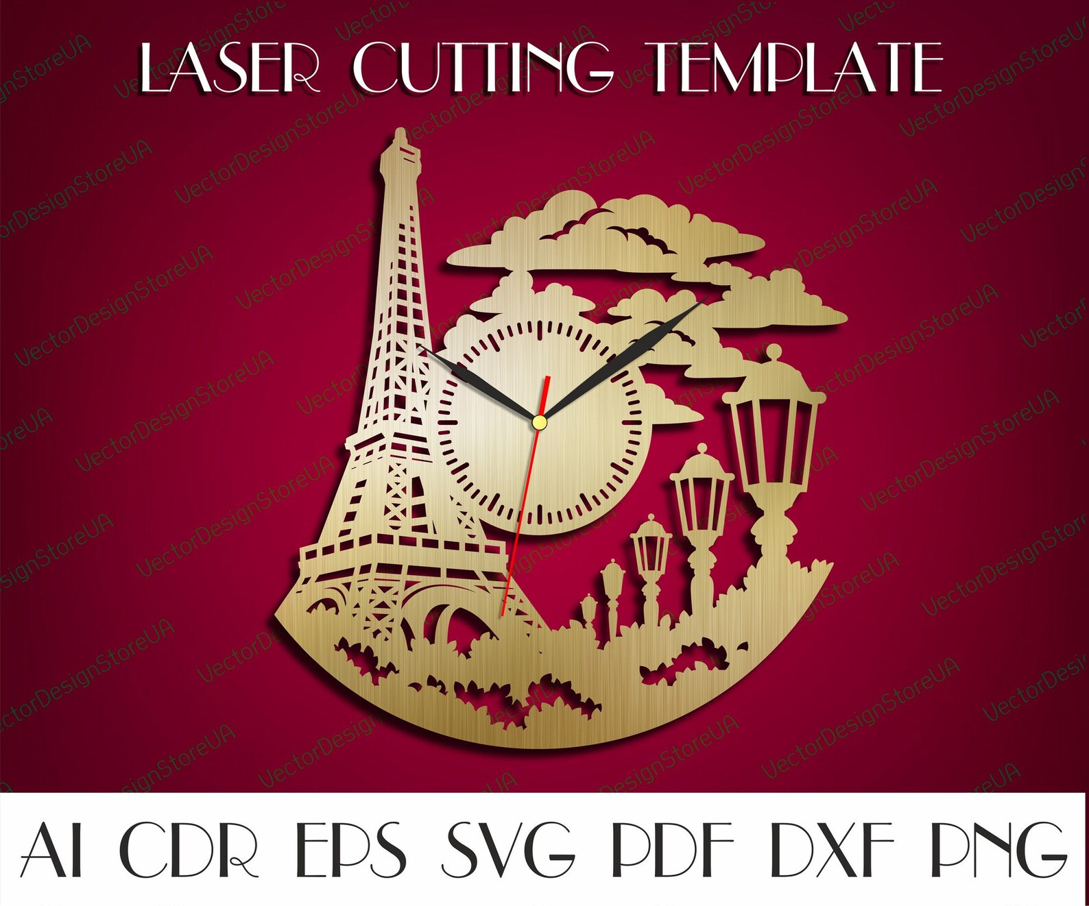 Paris Clock Svg,paris Wall Art,paris Svg,paris Decor,paris Art,paris ...