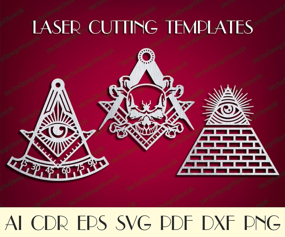Set All Seeing Eye Symbols Svg,mason Svg,freemasonry Sign Svg,eye of ...