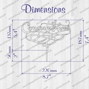 Congratulations Cake Topper File,graduation Cake Topper Svg ...