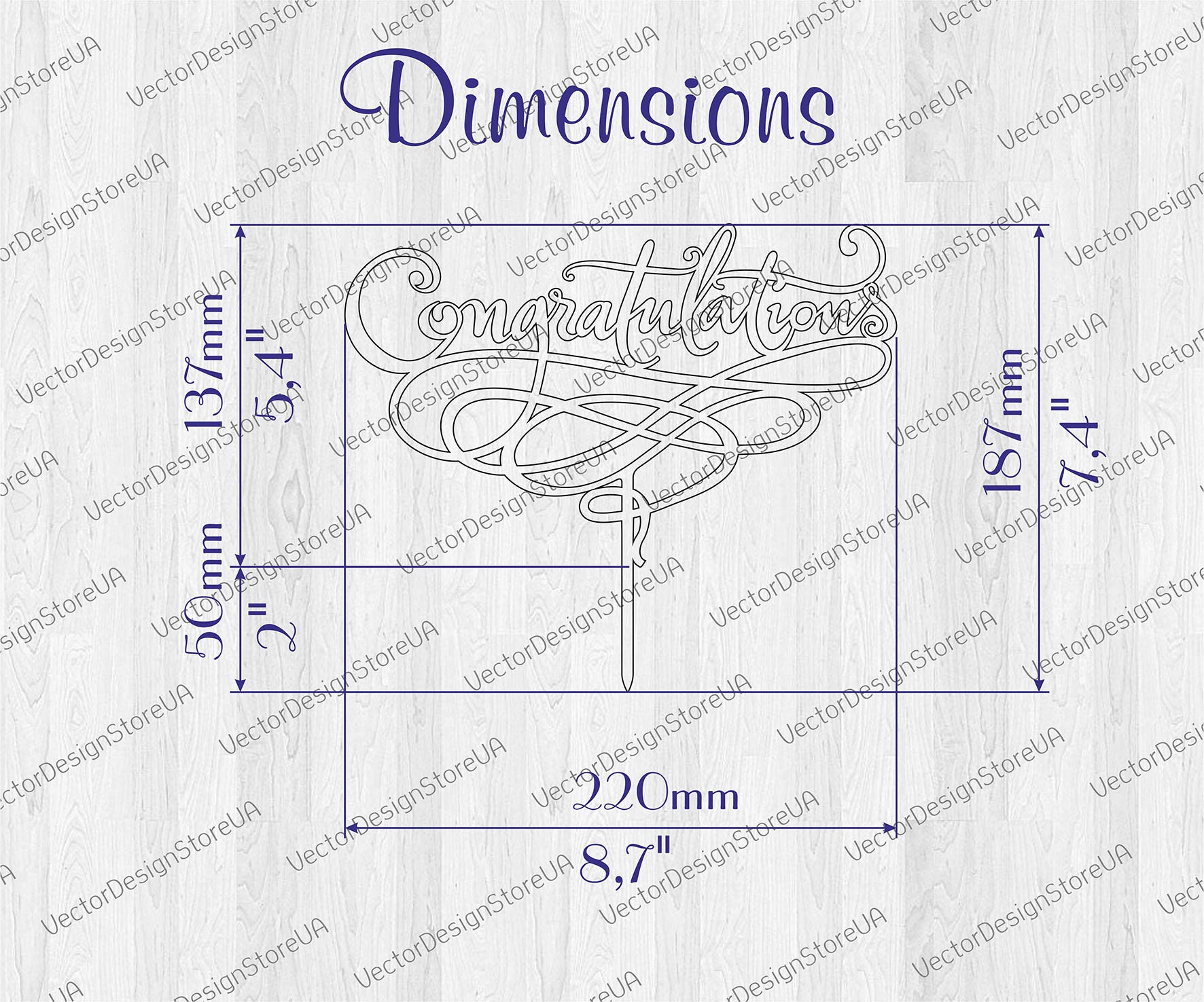 Congratulations cake topper fileGraduation Cake Topper | Etsy