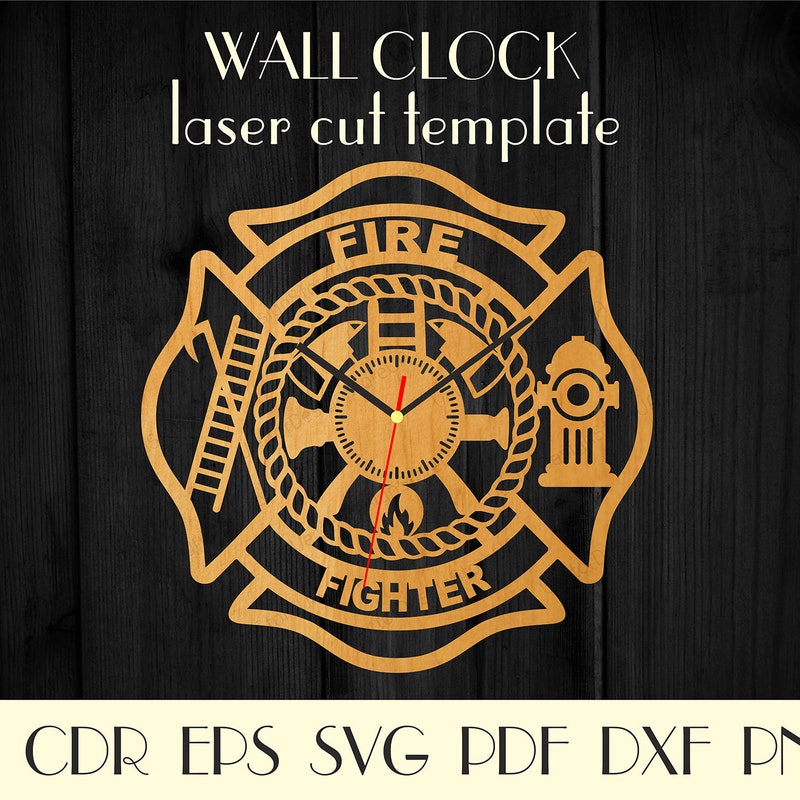 Firefighter Laser Svg - Etsy