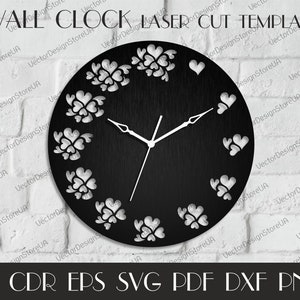 Hearts Clock File,hearts Svg,hearts Wall Art,love Gift,birthday Gift ...