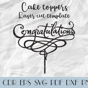 Congratulations Cake Topper File,graduation Cake Topper Svg ...
