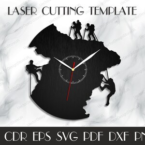 Rock Climbing Clock Svg,rock Climbing Art,rock Climbing Svg,gift for ...