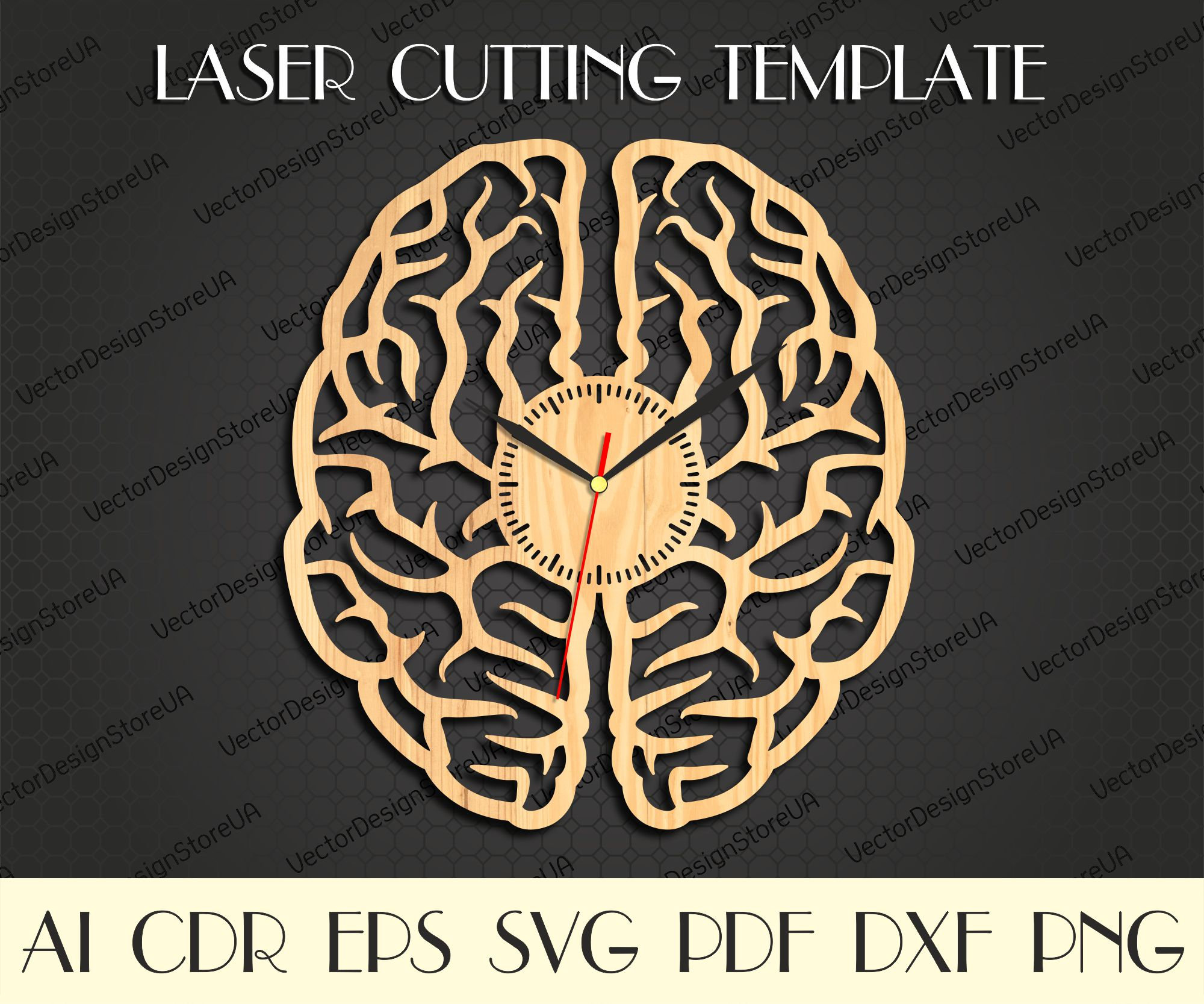 Cerebro humano svg cerebro svgReloj de cerebro dxfArte de - Etsy México