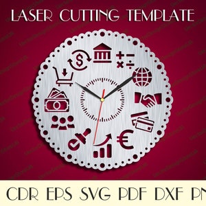 Economic Wall Decor Svg,economic Wall Art,economic Clock,cnc File ...