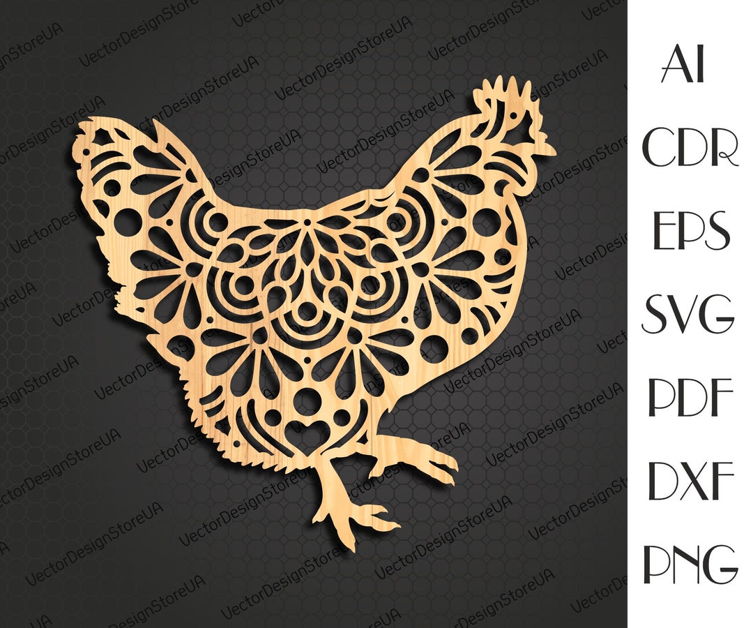Chicken Wall Art,chicken Svg,chicken Decor,farm Decor,chicken Mandala ...