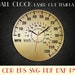Speedometer Clock Svg,speedometer Svg,car Service Wall Clock,car ...