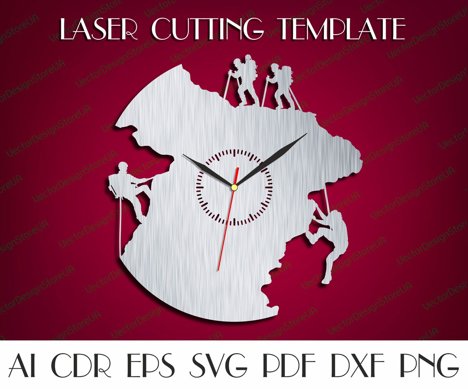 Rock Climbing Clock Svg,rock Climbing Art,rock Climbing Svg,gift for ...