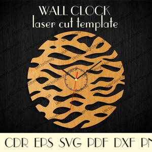 Unique Clock for Wall,modern Clock File,large Clock for Wall,clock Svg ...