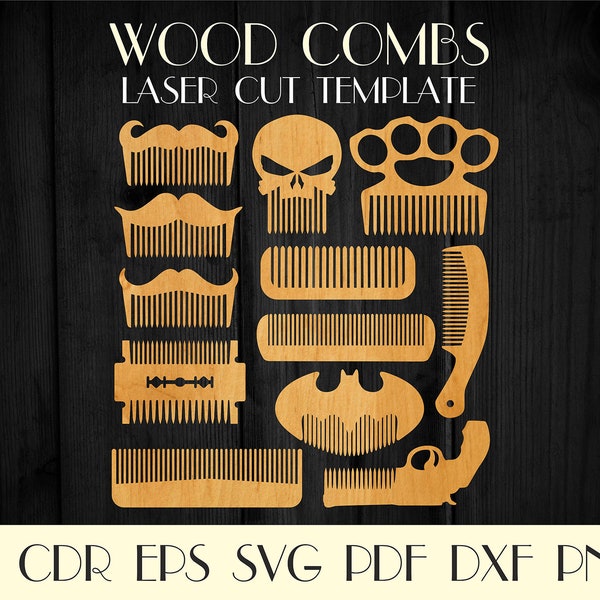 Beard Comb Svg Files - Etsy