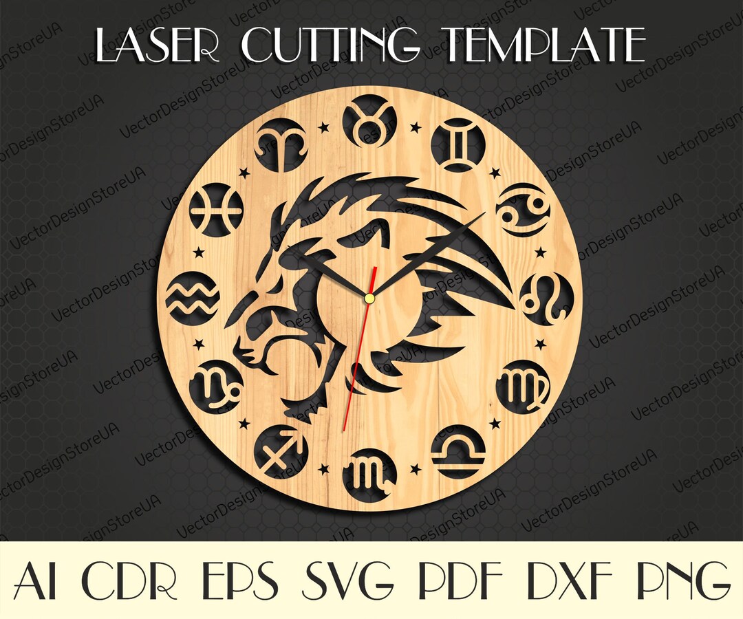 Leo Svg,leo Zodiac Sign,leo Clock Svg,astrology Signs Svg,leo Decor ...
