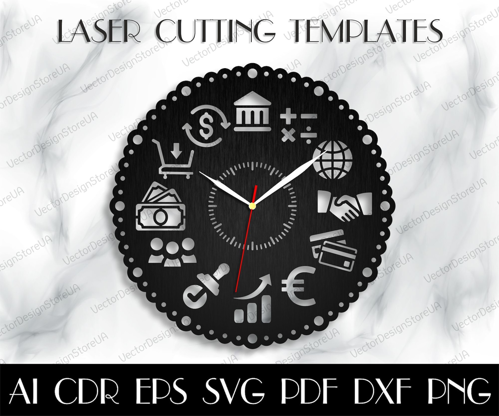 Economic Wall Decor Svg,economic Wall Art,economic Clock,cnc File ...