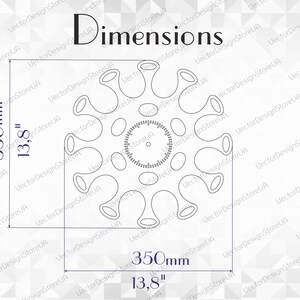 Chemistry Gift,virus Clock Template,virus Wall Art,chemistry Clock ...