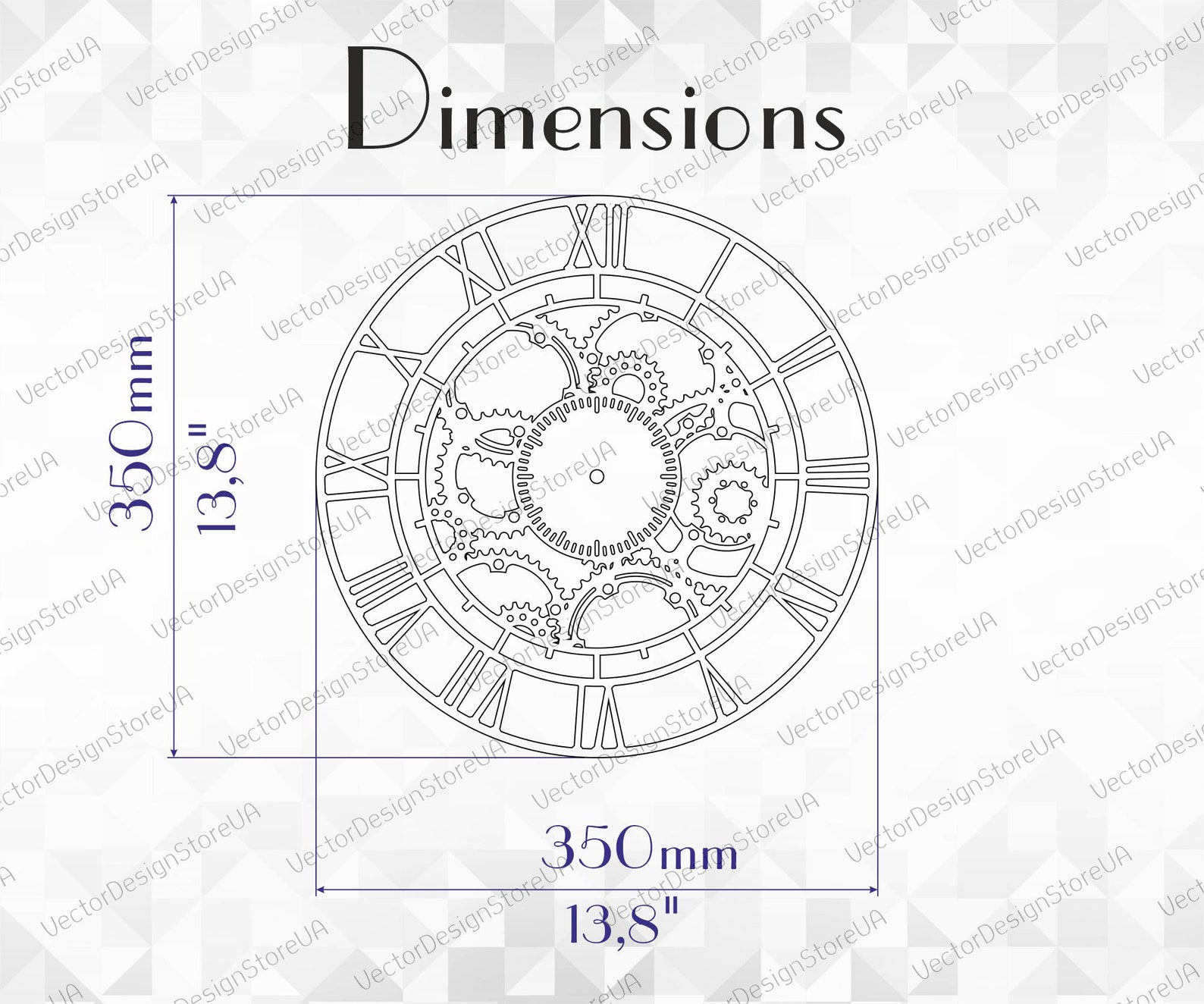 Horloge de mur en bois dxf, modèle de coupe, coupe laser d’horloge ...
