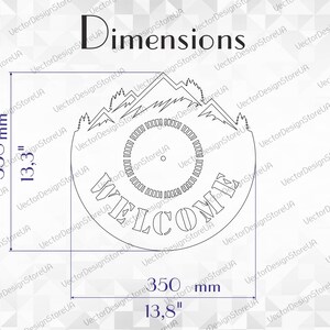 Welcome Clock Dxf,welcome Home Decor,welcome Wall Art,welcome Svg,wall ...