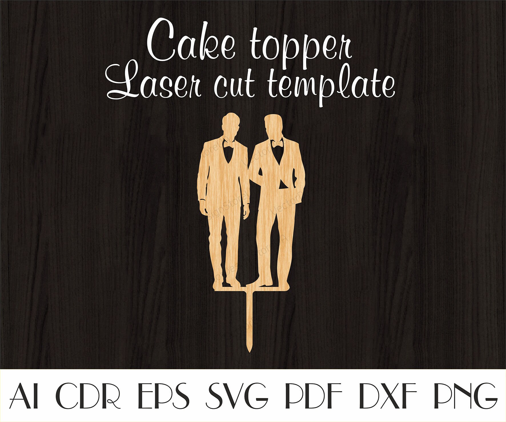 Gay Wedding Cake Toppersame Sex Cake Toppergay Wedding Etsy