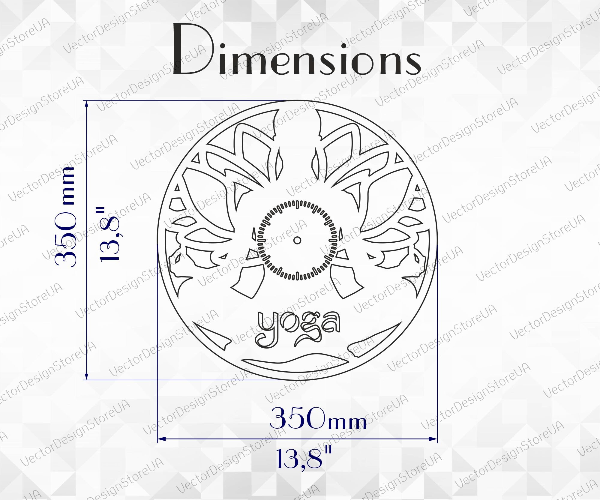 Yoga Wall Artyoga Clock Svgyoga Artyoga Svgyoga Clock for - Etsy