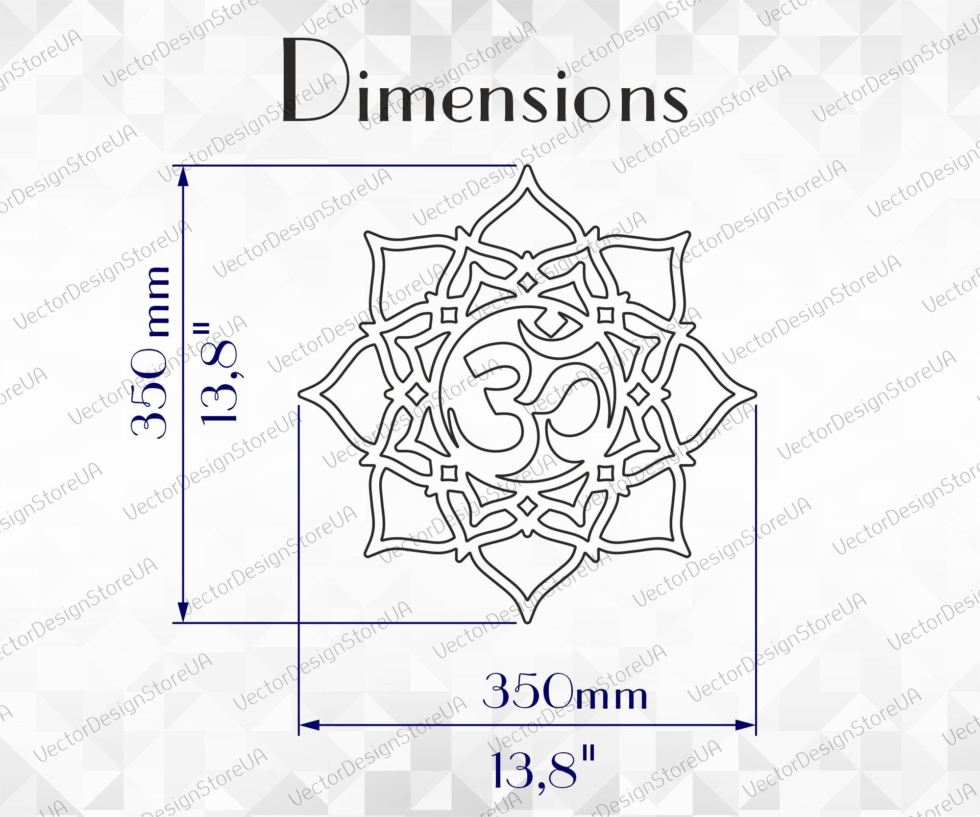 Om Symbol Svg,om Mandala Wall Art,om Mandala Wall Decor,om Circle ...