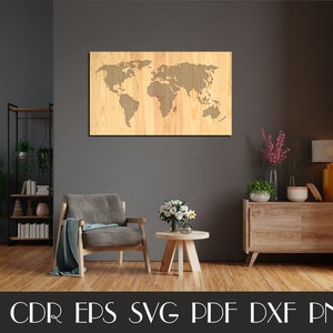 World Map Wall Decor Svg,world Map Svg,world Art Svg,world Dots Map ...