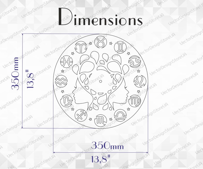 Gemini Svg,gemini Clock Svg,gemini Sign,astrology Signs Svg,gemini ...