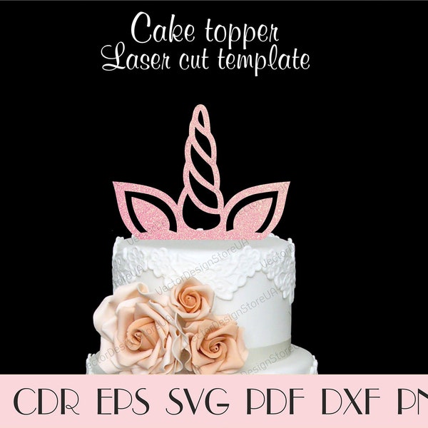 Unicorn Horn for Cake - Etsy UK