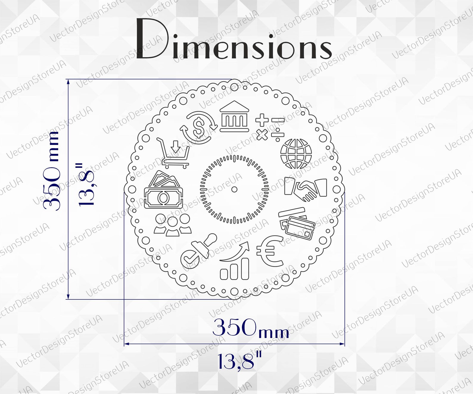 Economic Wall Decor Svg,economic Wall Art,economic Clock,cnc File ...