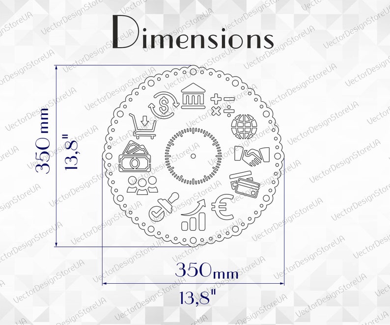 Economic Wall Decor Svg,economic Wall Art,economic Clock,cnc File ...