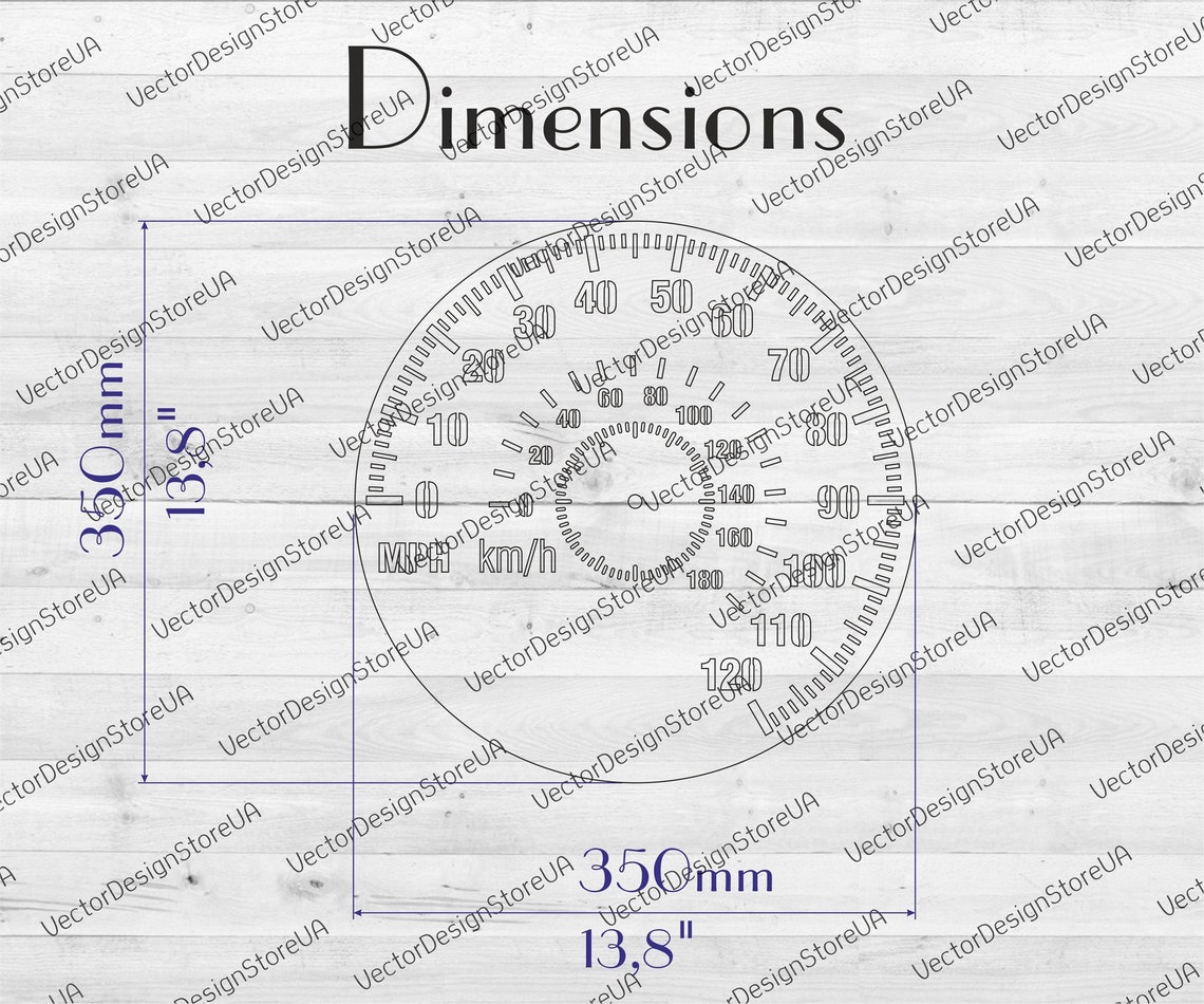 Speedometer Clock Svg,speedometer Svg,car Service Wall Clock,car ...